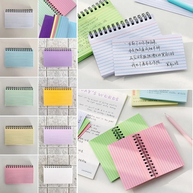 HORIZONTAL LINE NOTEPAD Tearable Coil Note Book Creative Memo Pads ...