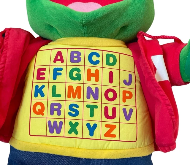 VINTAGE LEAPFROG ABC Learning Toy Read Sing Frog plush educational toy ...