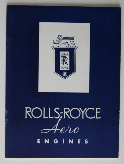 1952 ROLLS-ROYCE AERO Engines Brochure - English - Canada ...