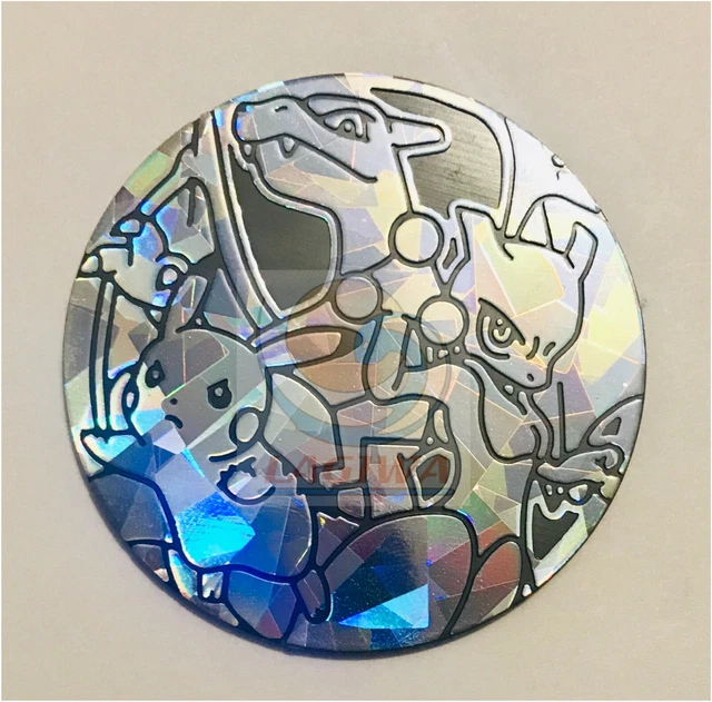 COIN JETON TOKEN Pokemon Dracaufeu Mewtwo & Pikachu neuf Modèle 5 cm ...