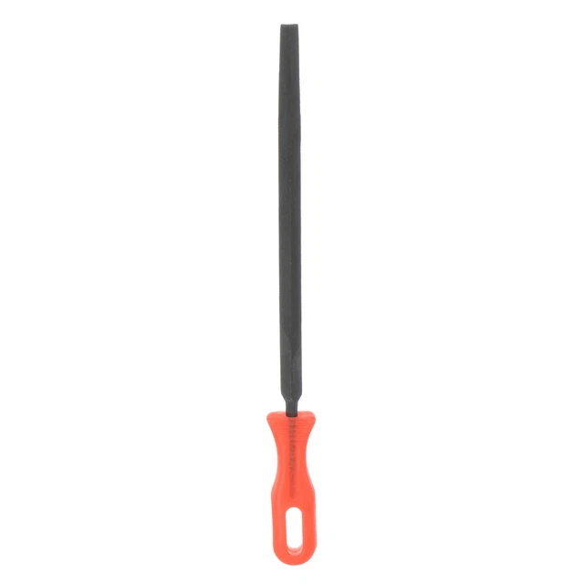 TRIANGULAR FILE 6& Bearing Steel Hand Rasp Files W Red Plastic Handle ...