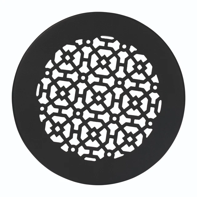 ACHTEK 8& DUCT opening Cast Aluminum Round Grille (Overall 10") Powder ...