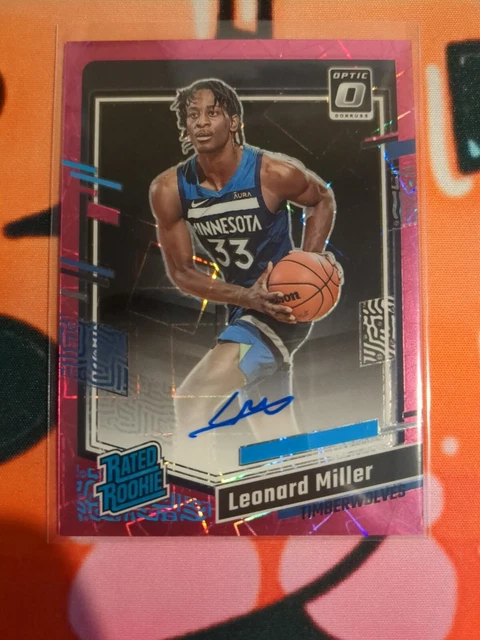 LEONARD MILLER 2023-24 Donruss optique rose vitesse Prizm / recrue ...