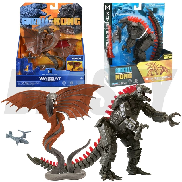 MONSTERVERSE GODZILLA VS Kong 6 inch Battle Mechagodzilla and Warbat ...