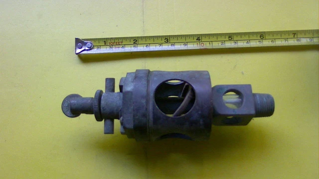 VINTAGE BRASS STATIONARY Engine Oiler PENBERTHY, Hit and Miss STEAM ...