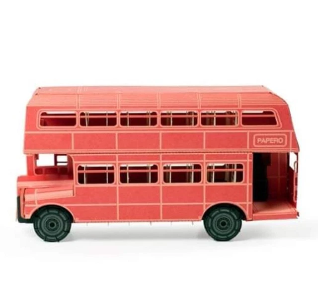 PAPERCRAFT MODEL DOUBLE decker bus South Korea Eco friendly kit £10.00 ...