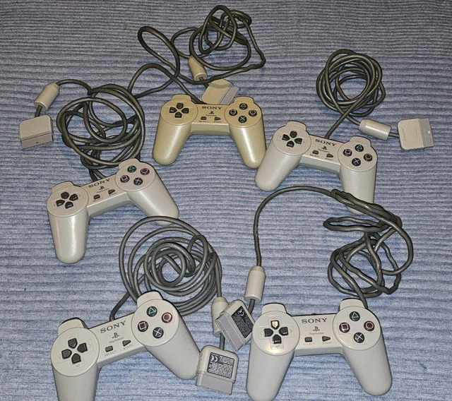 LOT 5 OEM Original Sony PlayStation PS1 Controllers All Working $30.00 ...