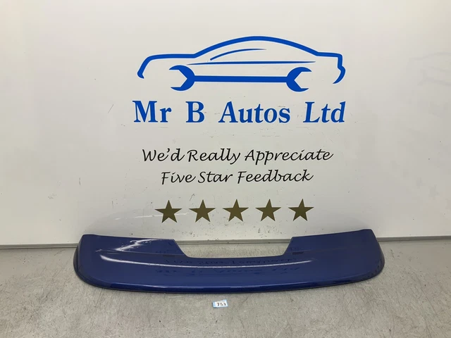 GENUINE FORD FIESTA ST150 Mk6 Rear Spoiler blue £57.95 - PicClick UK