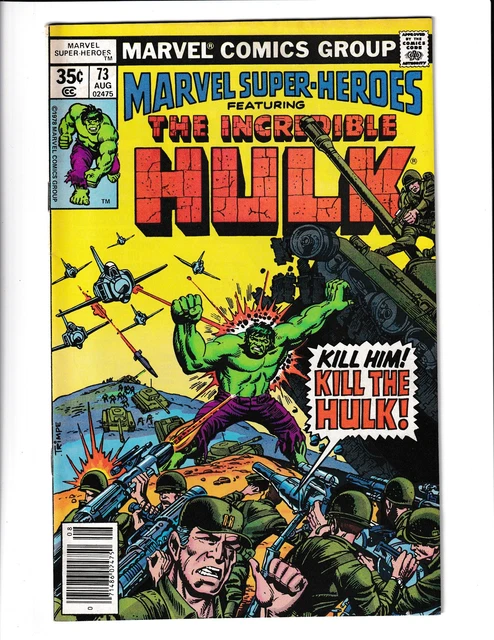 MARVEL SUPER-HEROES #73 (1978) Incredible Hulk Marvel Comics $2.99 ...