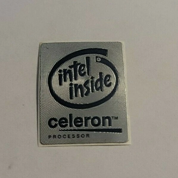 ORIGINAL INTEL CELERON Processor case sticker badge NEW $2.49 - PicClick
