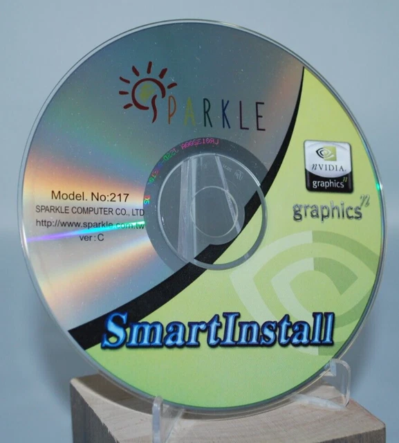 SPARKLE COMPUTER SMARTINSTALL Nvidia Graphics GPU Driver CD, Model: 217 ...
