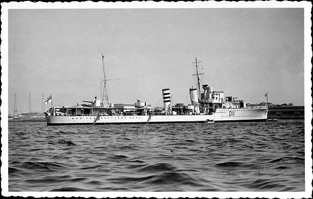 BRITISH ROYAL NAVY Battleship Destroyer HMS Impulsive SHIPPING NAVAL ...