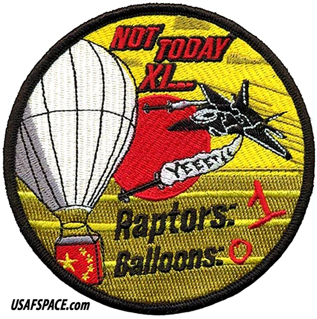 USAF F-22 RAPTOR-CHINA SPY BALLOON-1st FIGHTER Wing-AFGSC-Langley AFB ...