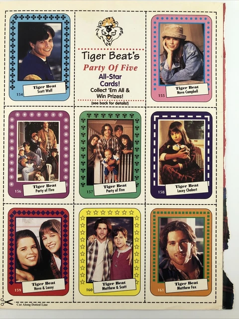 VINTAGE 90S PINUP Scott Wolf Neve Campbell Lacy Chabert Fox Teen Mag ...