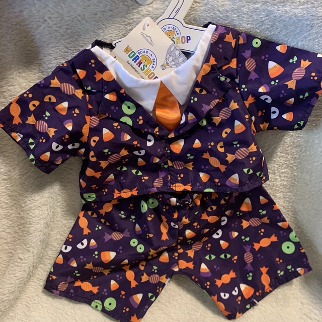 BUILD A BEAR Clothing: Pumpkin King & Halloween Outfit (New!) Nightmare ...