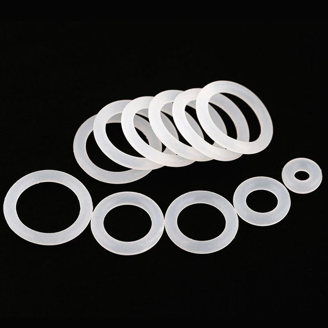 METRIC FOOD GRADE Silicone Rubber O Ring White Seal Orings 1mm Cross ...