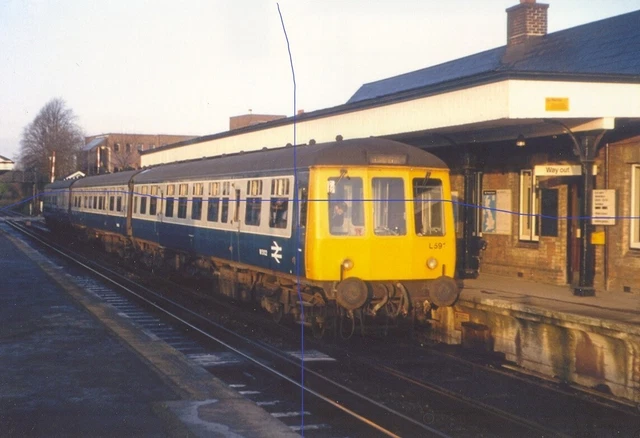 RAILWAY TRAIN PHOTO Diesel Dmu Picture L591 Br Multiple Unit Photograph ...
