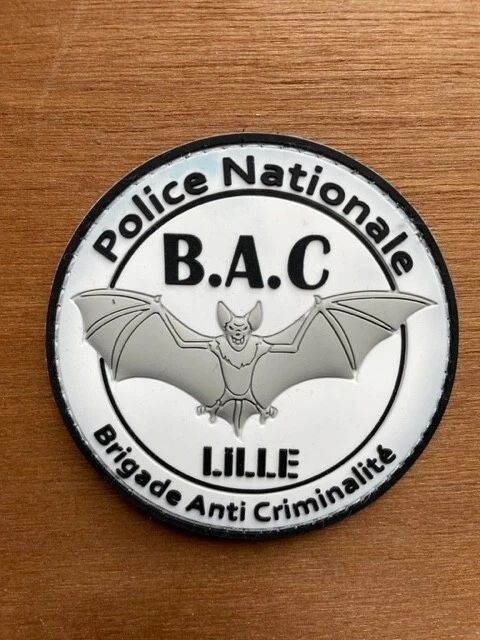 ÉCUSSON POLICE BAC Lille Blanc Pvc EUR 10,00 - PicClick FR