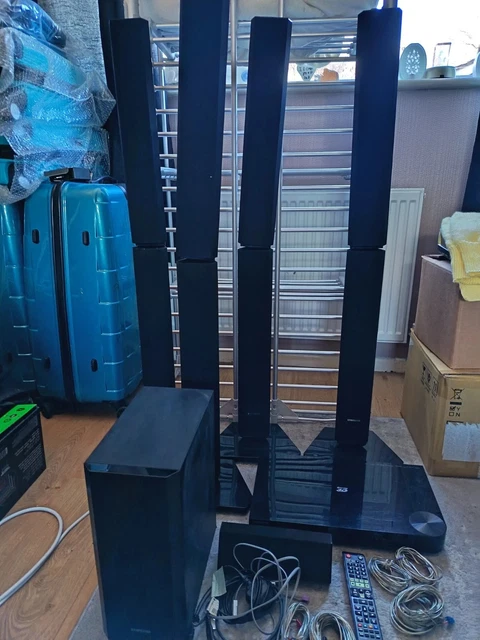 RC5550 SAMSUNG BLUE Ray DVD Surround Sound System with Remote Control ...