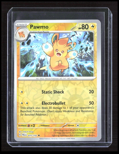 PAWMO 075/193 REVERSE Holo SV02: Paldea Evolved Pokemon tcg Card CB-2-1 ...