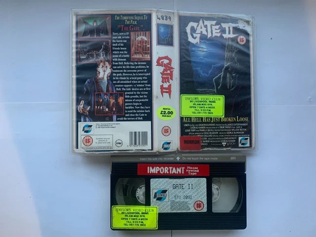 THE GATE II {2} ~ 1990 Horror Sequel {Braveworld Vhs/Pal} Rare, Deleted ...