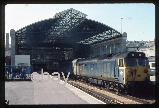 ORIGINAL 35MM SLIDE - Class 50's 50016 'Barham' & 50003 at Penzance 19. ...