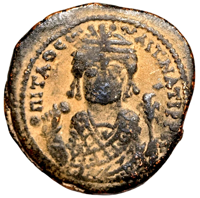 MAURICE TIBERIUS REG.582-602 AD AE-Folles from Theopolis, Antioch. Rare ...