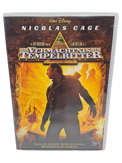 DAS VERMÄCHTNIS DER Tempelritter DVD Nicolas Cage Disney Abenteuerfilm ...