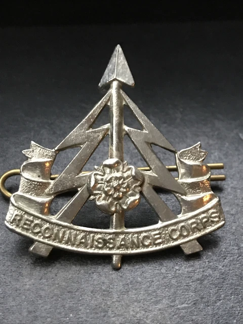 RECONNAISSANCE CORPS YORKSHIRE Battalion British Army Cap Badge WW2 £48 ...