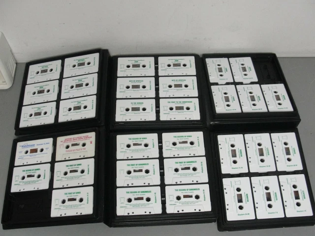 WATCHTOWER SCRIPTURES BIBLE Verses Greek Hebrew Cassette Tape Case Set ...