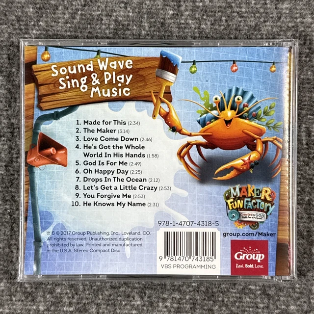 SOUND WAVE SING & Play Music: Maker Fun Factory (CD, 2017) Group Easy ...