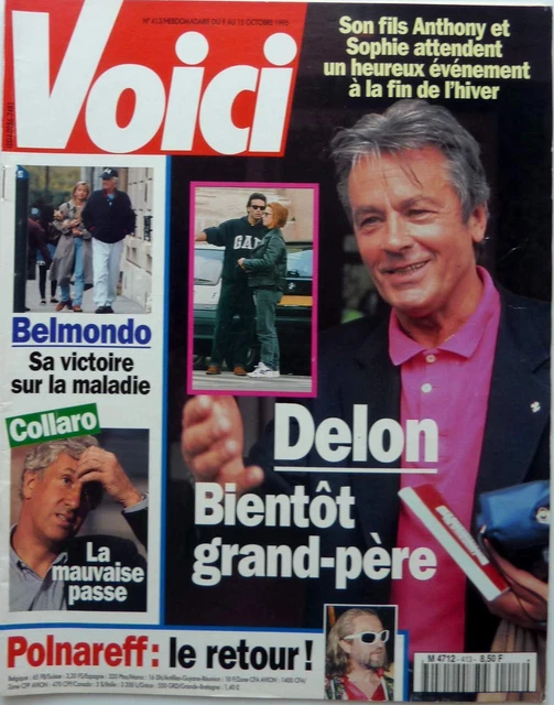 1995: ALAIN DELON _Michel Polnareff_Catherine Deneuve Jeanne Moreau ...