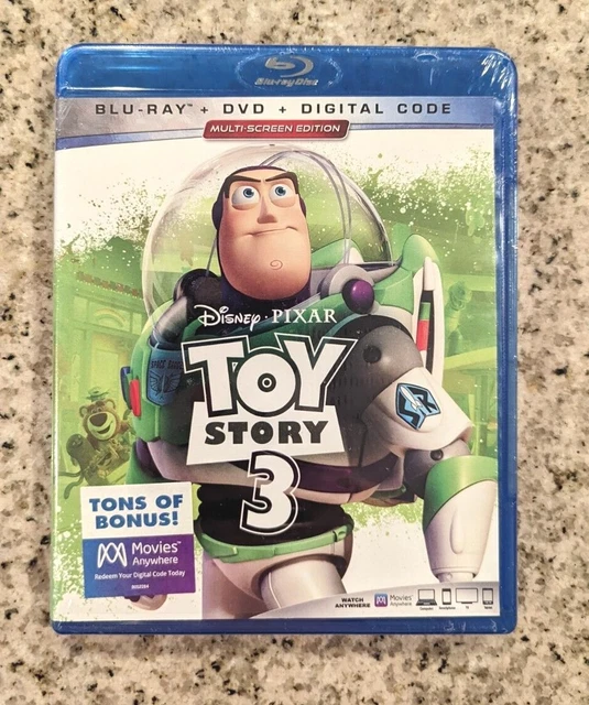 TOY STORY 3 BLU-RAY + DVD + Digital + Multi-Screen Edition - New Sealed ...