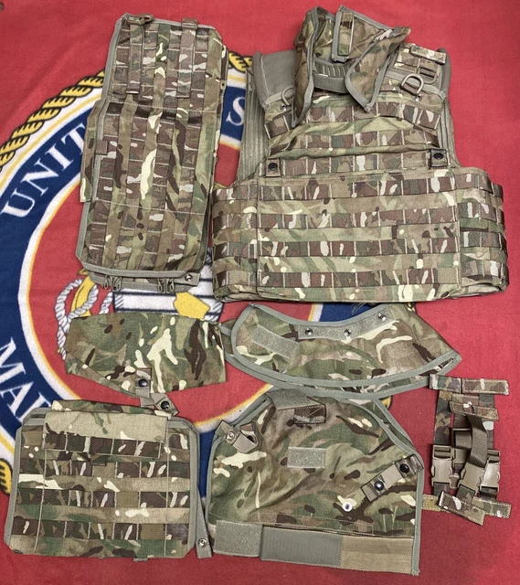 BRITISH ARMY MTP Osprey Mk4 Body Armour Vest & Soft Ballistic Filler ...