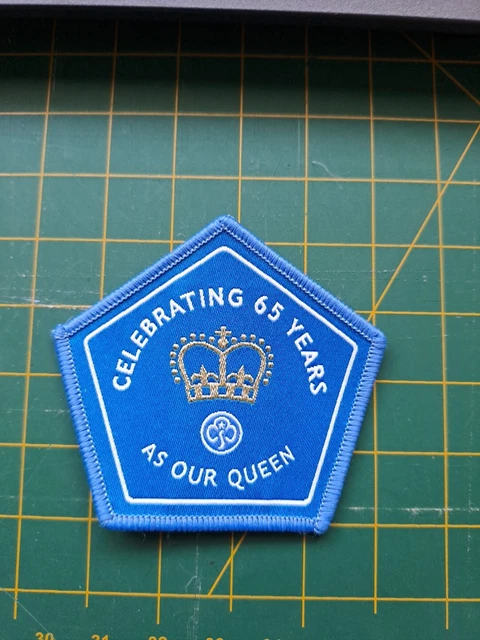 CELEBRATING 65 YEARS As Our Queen Girl Guides Badge $9.00 - PicClick AU