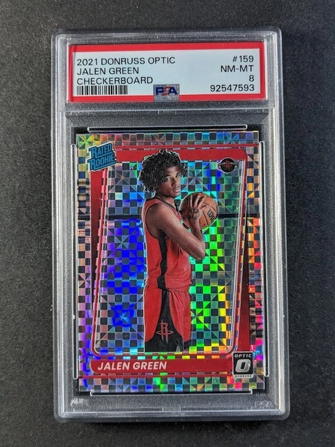 2021-22 PANINI DONRUSS optique JALEN VERT recrue RC tableau à vérifier Prizm PSA8 EUR 1,85 ...