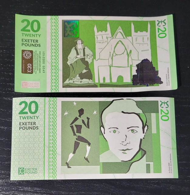 £20 EXETER TRANSITION Twenty Pound Note, UNC £11.12 - PicClick UK