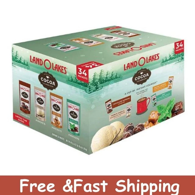LAND O'LAKES COCOA Classics Hot Cocoa Mix, Variety Pack (34 pk.) Mix ...