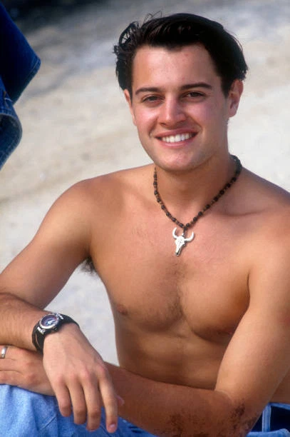 AUSTRALIAN ACTOR DAN Falzon, from Neighbours, in the 1990s in Sy - Old ...