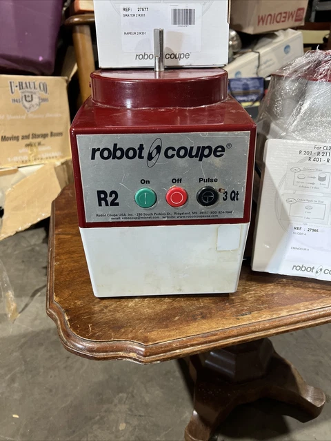 ROBOT COUPE R2 Dice Combination Continuous Feed Food Processor 3qt Bowl ...