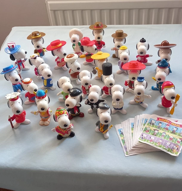 MCDONALDS VINTAGE HAPPY Meal Snoopy Around The World Full Set 30 ...