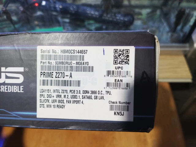 BENT CPU PINS - ASUS PRIME Z270-A Motherboard Intel LGA 1151 7th/6th ...