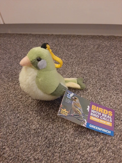 WILD REPUBLIC K&M International Greenfinch RSPB Bird Soft Plush Toy ...