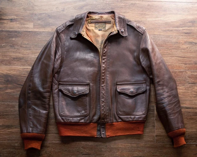 1940S USAAF A-2 Flight Jacket ROUGH WEAR AC-27752 Horsehide Size 38 ...