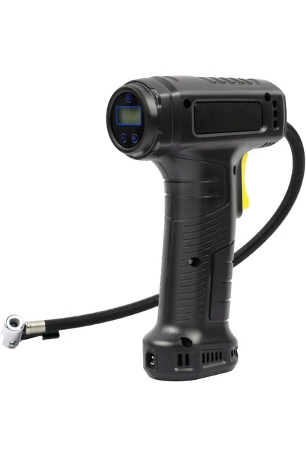 12V RECHARGEABLE CORDLESS Tyre Inflator Air Compressor digital pump ...