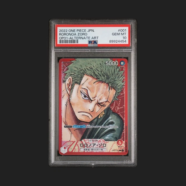 CARTE ONE PIECE : Roronoa Zoro Leader Alt Art 001 - Psa 10 - Op01 EUR ...