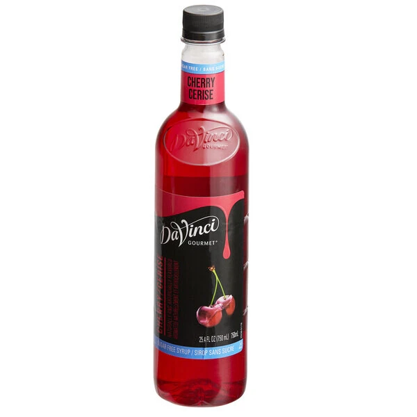 DAVINCI GOURMET SUGAR Free Cherry Flavoring / Fruit Syrup 750 mL ...