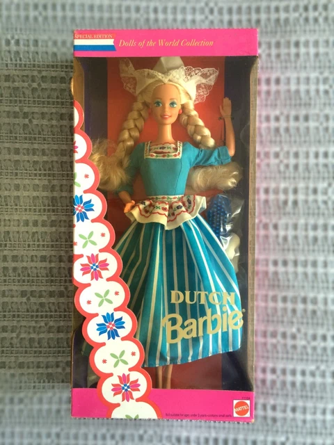 1993 DUTCH BARBIE Doll 11104 by Mattel DOTW Special Edition $25.00 ...