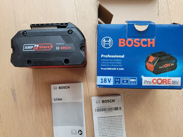 BOSCH PROFESSIONAL 18V System Akku ProCORE18V 5.5 Ah im Karton neu EUR 79,00 - PicClick DE