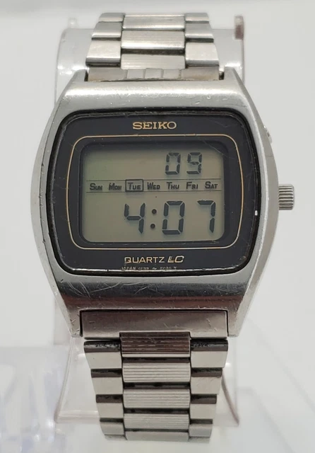 RARE VINTAGE SEIKO LC Digital Quartz Watch - ref 0139-5029 NEW BATTERY ...